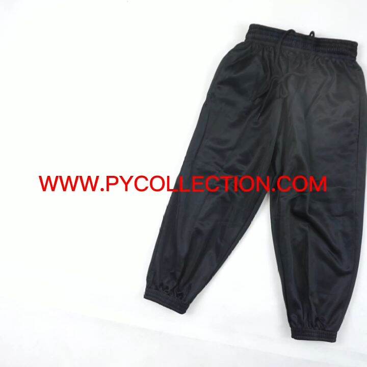 PSS01 - PRESIDENT UNIFORM KAIN TEBAL TRACK SUIT KAKI CEKAK BAWAH HITAM ...