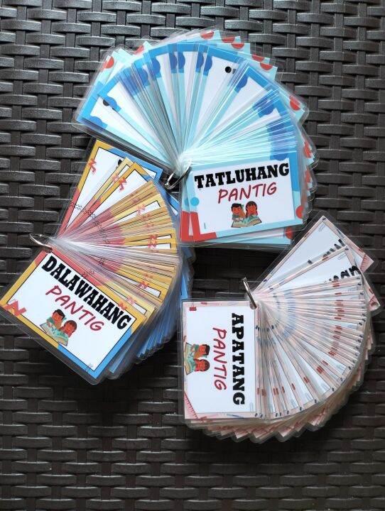Dalawahang, Tatluhang, Apatang Pantig Flashcards | Lazada PH