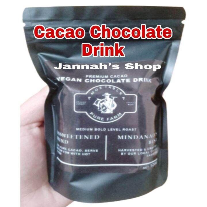 120g Premium Vegan Tablea Chocolate Drink Unsweetened | Lazada PH