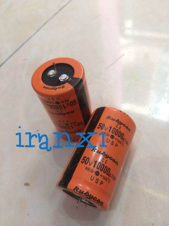 capasitor kapasitor elco 10000uf 50v rubycon original USP | Lazada ...