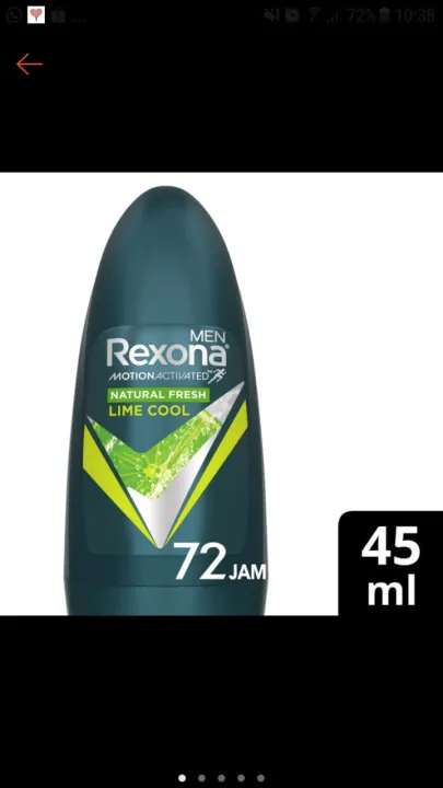 Rexona Men Roll On Natural Fresh Lime Cool 45ml | Lazada Indonesia