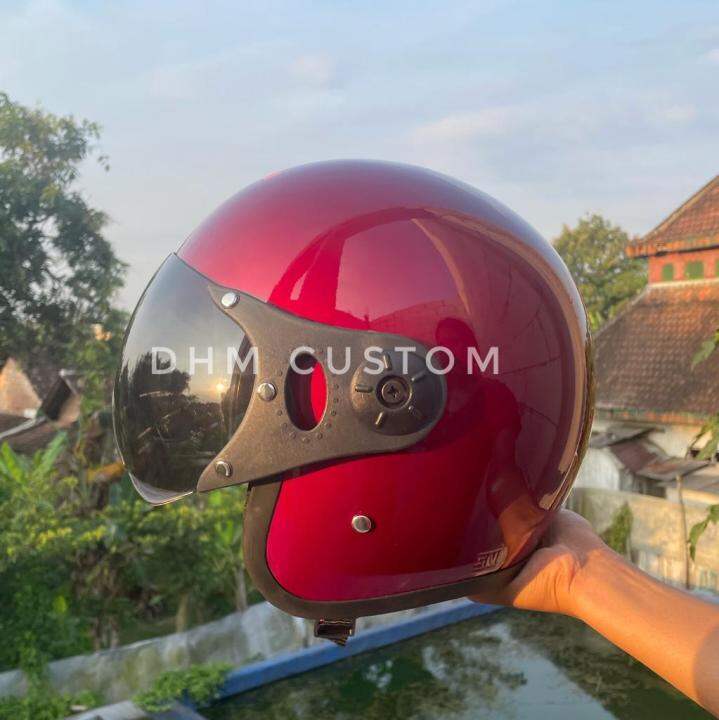 Helm Bogo Pilot Italy Original Helm Pilot Cewek Helm Pilot Pria Wanita ...