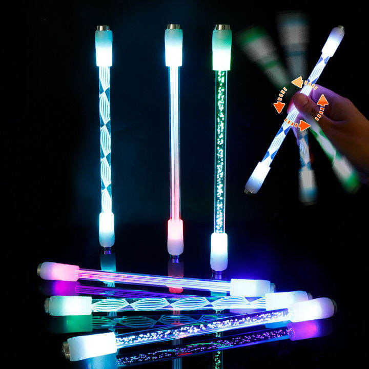 【HOT NEW】Acrylic Luminous Rotating Pen Gaming Spinning Finger Pens ...