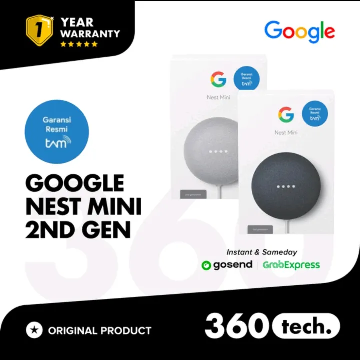 Speaker Google Nest mini 2 (2nd Gen) Original Home Smart Speaker ...