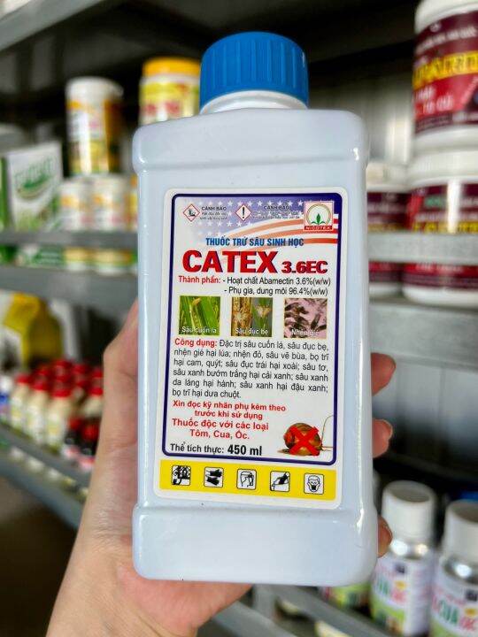 Thuốc Trừ Sâu Sinh Học CATEX 3.6 EC TRỪ SÂU CUỐN LÁ, SÂU ĐỤC BẸ, NHỆN ...