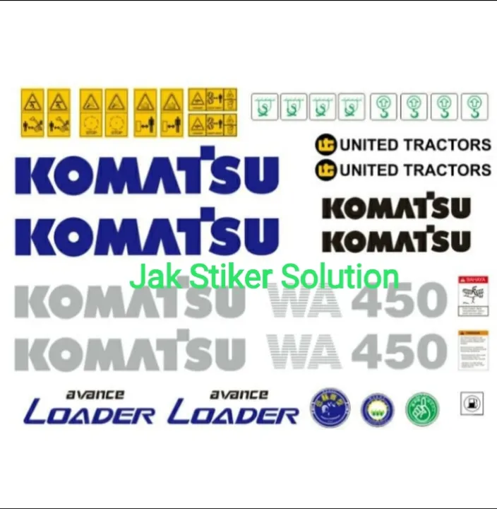 Stiker Komatsu WA450-3 Sticker Alat Berat Wheel Loader | Lazada Indonesia
