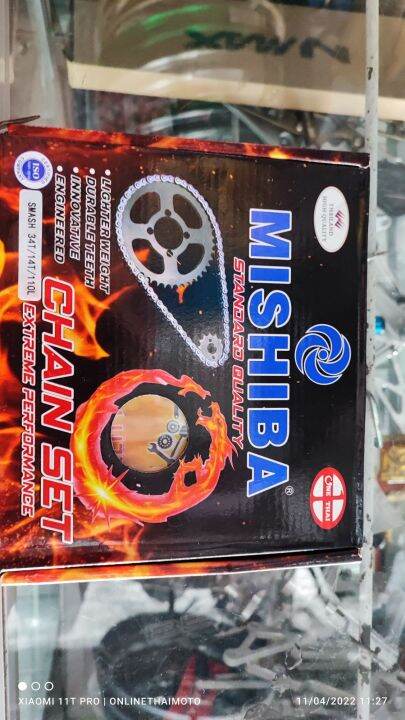 Sprocket chain kit set wave smash tmx Mishiba | Lazada PH