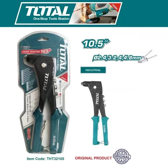 TOTAL TOOLS THT32104 HAND RIVETER 10.5 Original Heavy Duty Hand Riveter ...
