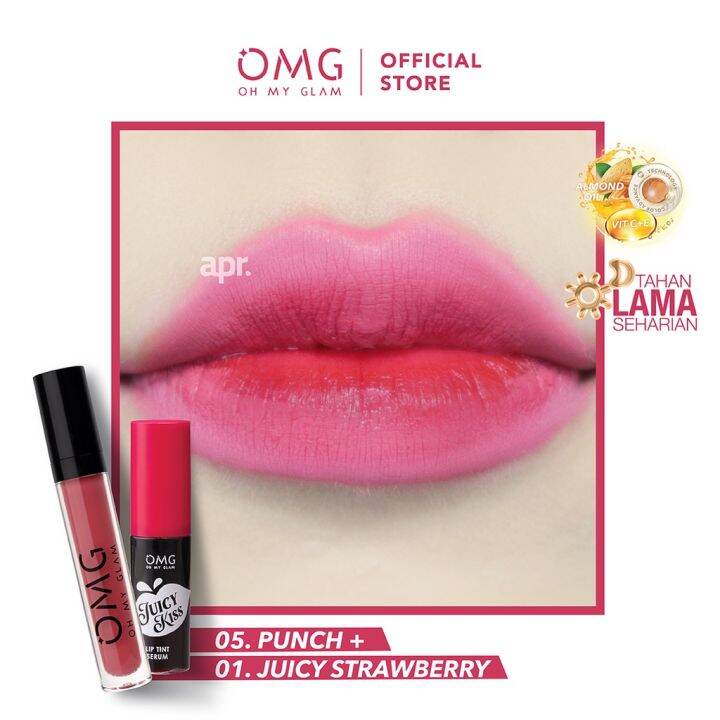 Candy Cosmetics - Paket OMG Oh My Glam Ombre Lip Cream + Lip Tint / OMG ...