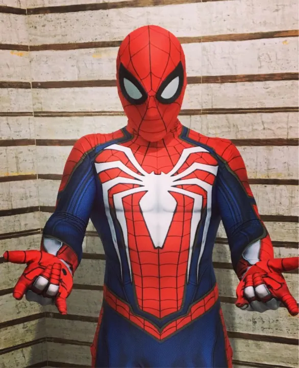 Spider-Man Tights PS4 Marvel Cos Costume Genuine Combat Clothes Adult ...