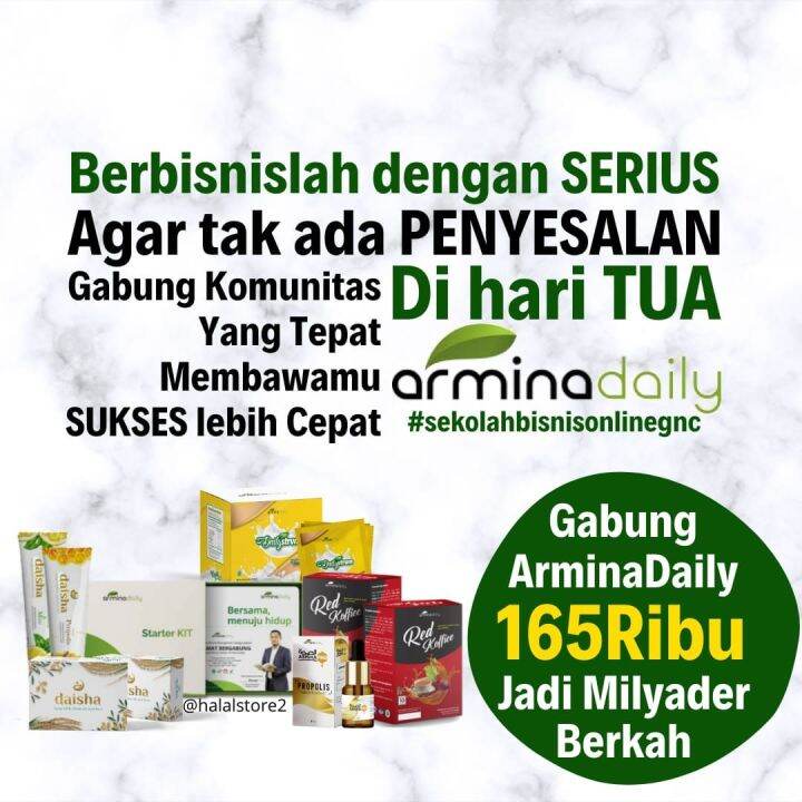 Gabung Member Armina Daily (Starter Kit dan Arly Sport 2pcs) | Lazada ...