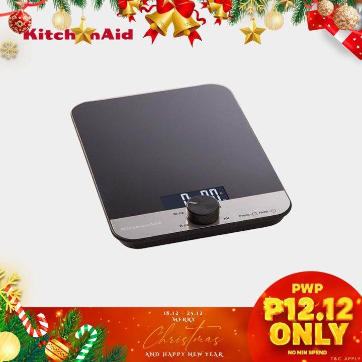 KitchenAid Digital Glass Top Kitchen Scale - Black | Lazada PH