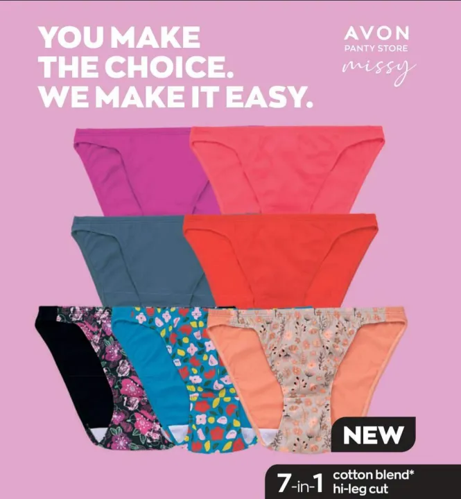 AVON~ Krystal 7-in-1 Hi-leg Panty Pack | Lazada PH