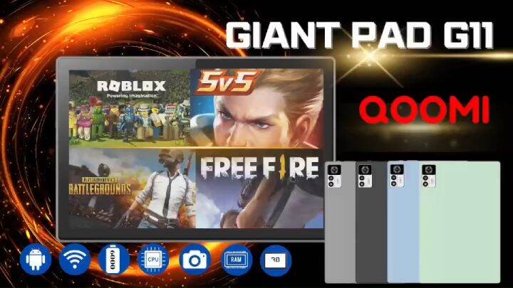 เครื่องศูนย์ไทย QOOMI GIANT PAD G11 (2/32)จอใหญ่ แบตเตอรรี่อึด 6000 mAh ...
