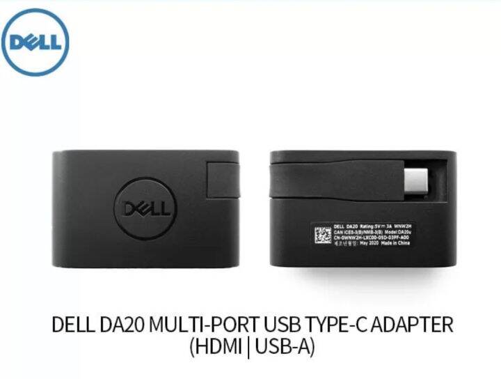 Dell DA20-Multi Port Usb C to HDMI & Usb A (New/Seal) | Lazada.vn