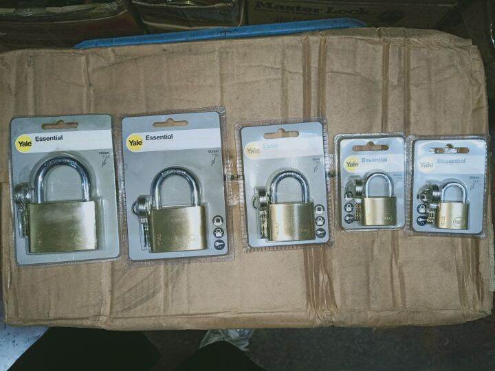 YALE ESSENTIALS SERIES BRASS PADLOCK YE1 SERIES ESSENTIAL YALE LOCKS ...