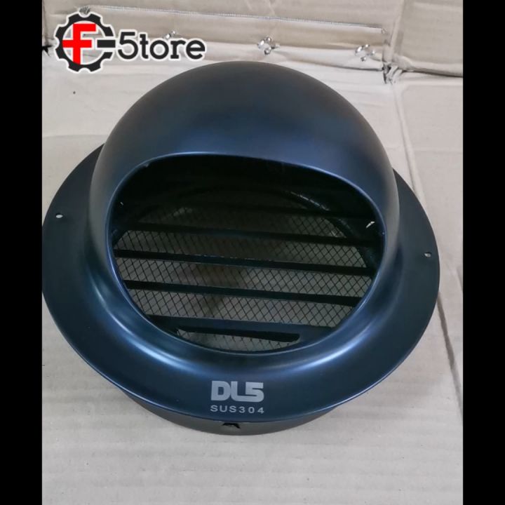 8 inch Premium Matte Black DL5 SUS 304 Stainless Steel Ventilation ...