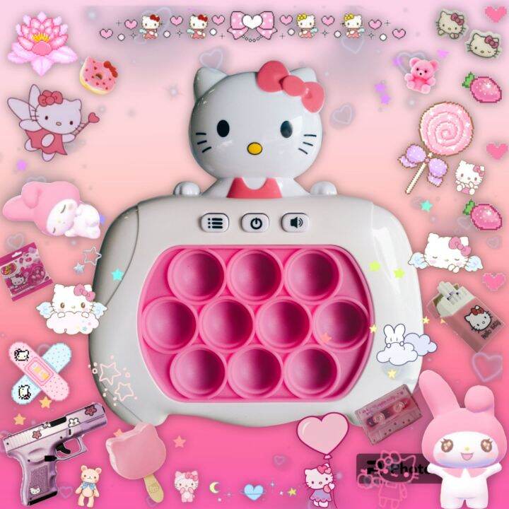 Pop It Hello kitty ป๊อปอิท คิตตี้ ป๊อปอิทไฟฟ้า มีเสียง มีไฟ ของเล่น ...