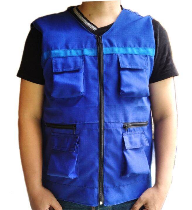 Rompi lapangan multi fungsi warna biru bahan ripstop tebal realpickture ...