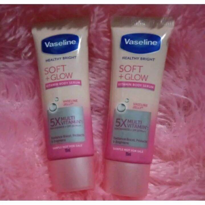 VASELINE SOFT + GLOW BODY SERUM 15ml | Lazada Indonesia