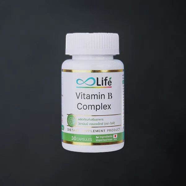 Life วิตามินบี คอมเพล็กซ์ Life Vitamin B Complex 30 แคปซูล วิตามินบีรวม ...