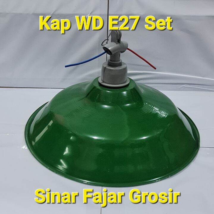 Kap Lampu Jalan Tudung WD Hijau E27 Set Dengan Fitting WD E27 | Lazada Indonesia