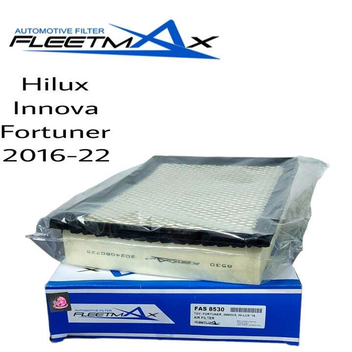 Fleetmax Air Filter FAS8530 For Innova,Hilux,Fortuner 2016-2022 model ...