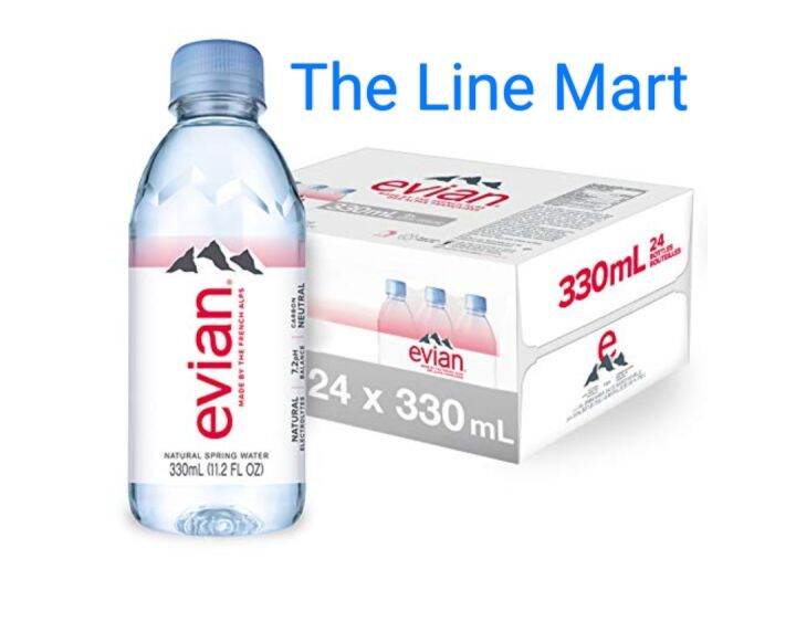 Evian Natural Mineral Water 330ml x 24 | Lazada PH