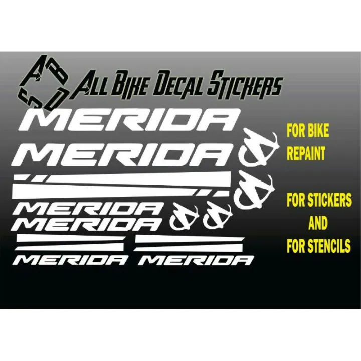 Bicycle MERIDA Stickers and Stencils | Lazada PH