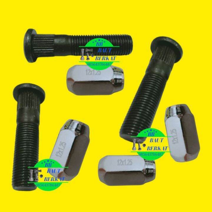 isi 10 pcs baut roda mur racing carry panjang ertiga jimny katana ...