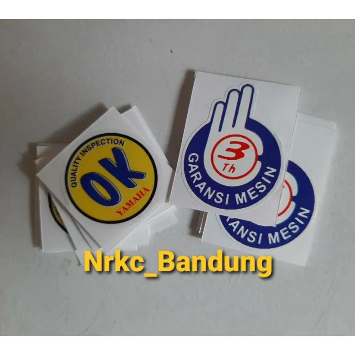 STIKER OK DAN GARANSI ( HARGA UNTUK 1 PASANG YA GARANSI & OK ) | Lazada ...