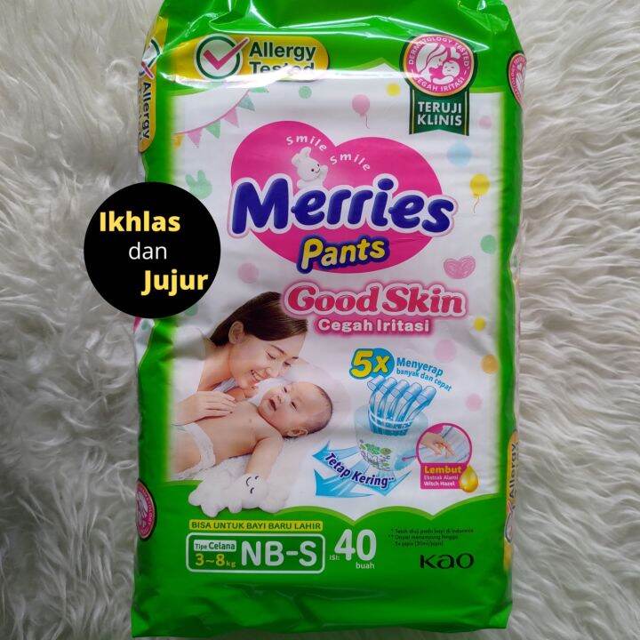Merries NB S 40 Good Skin Popok Bayi | Lazada Indonesia