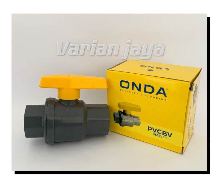 Ball valve 1 inch ONDA PVC Stop Kran Ballvalve Stopkran Polos 1” | Lazada Indonesia