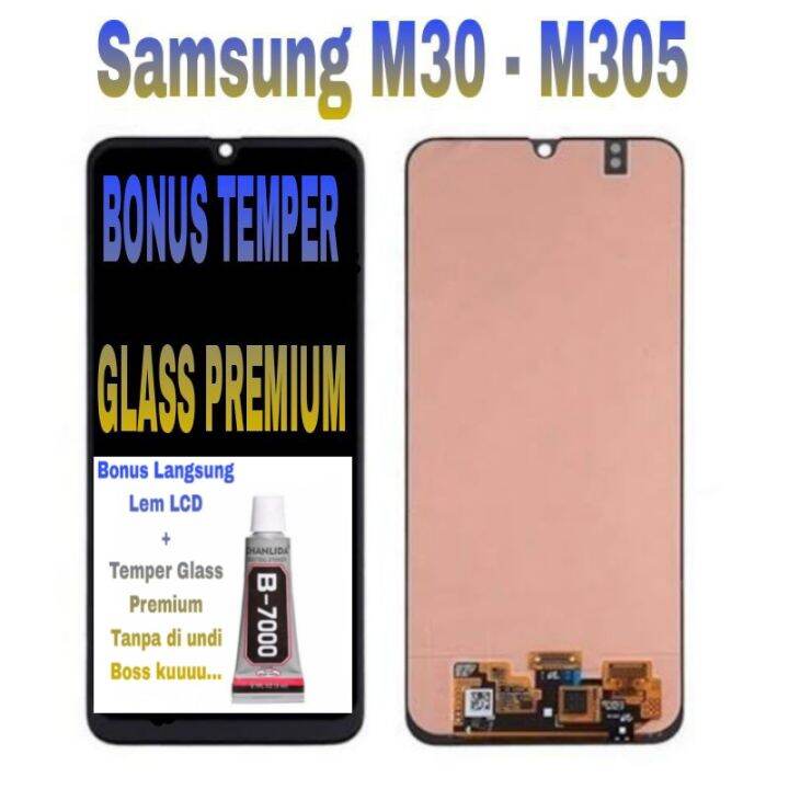 Lcd Samsung M30 M 30 - M305F M 305 Black Contras ORI + Touchscreen ...