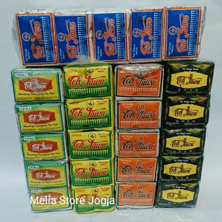 Teh Jawa 5 Pilihan (Jawa Prima /Premium /Gold / Merah /Biru) 1 Pack isi ...