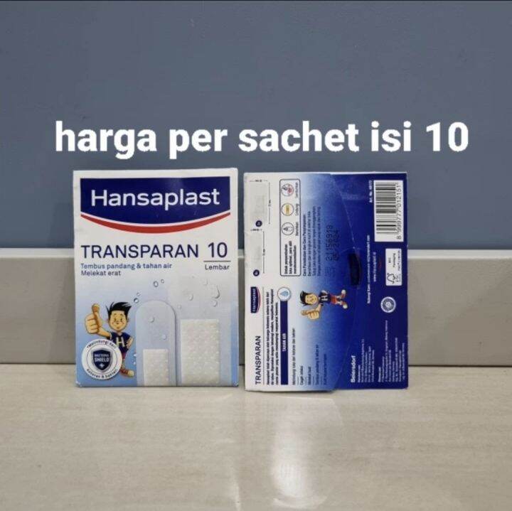 HANSAPLAST plaster plester luka Transparan bening waterproof kedap air ...