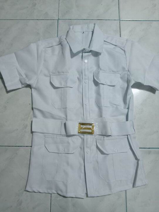 Bust Jacket White Plain For Security Guard Uniform | Lazada PH