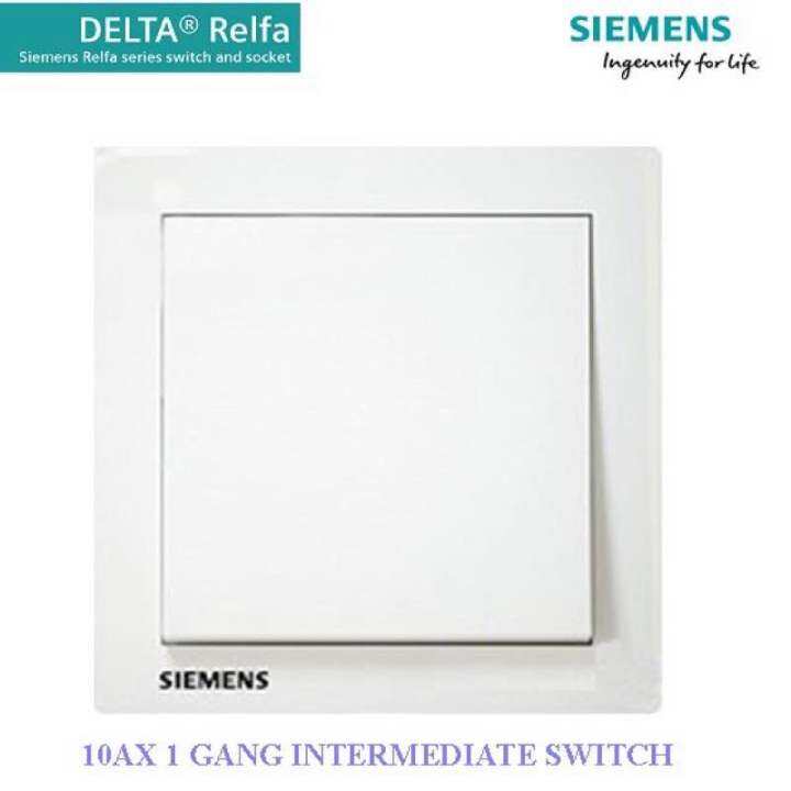 SIEMENS DELTA® Relfa SERIES 1 GANG INTERMEDIATE SWITCH | Lazada