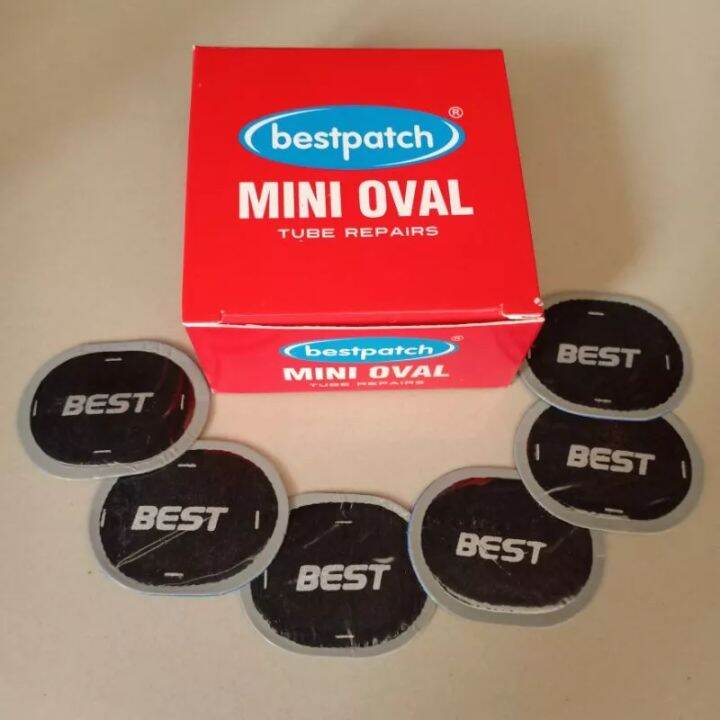 Bestpatch Mini Oval 40X30mm 1 Box Isi 50pcs/Karet Tambal Ban Dalam/Sistem dingin/Tip top ...