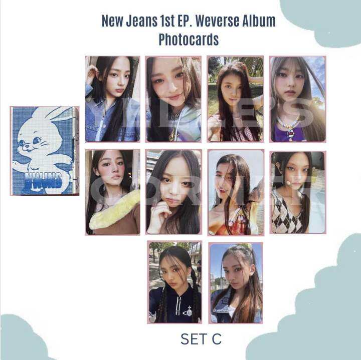 NEW JEANS OFFICIAL WEVERSE PHOTOCARDS 1ST EP WEVERSE ALBUM PHOTOCARDS VER C | Lazada PH