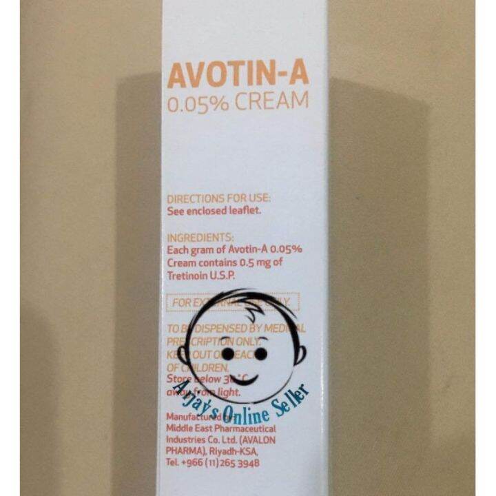 Avotin-A 0.05% 30g (Tretinion Cream) | Lazada PH