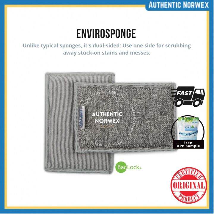 Norwex Enviro Sponge with baclock (set of 2) | Lazada