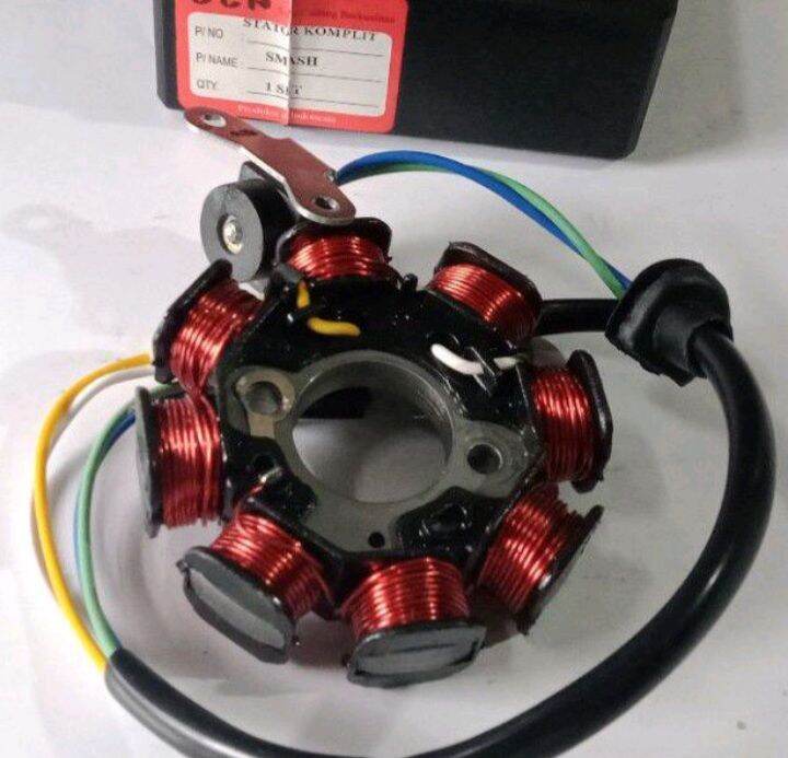 SPUL MAGNET STATER/SPOOL STATOR ASSY+FULSER SUZUKI SMASH 110 R CCP ...