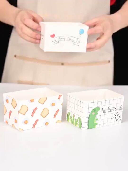 10/25/50Pcs Sandwich Box Korean Toast Bread Sandwich Packaging Box ...