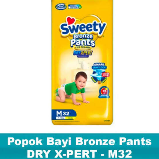 sweety m32. sweety m34 sweety bronze pant dry expert baru m32. popok ...