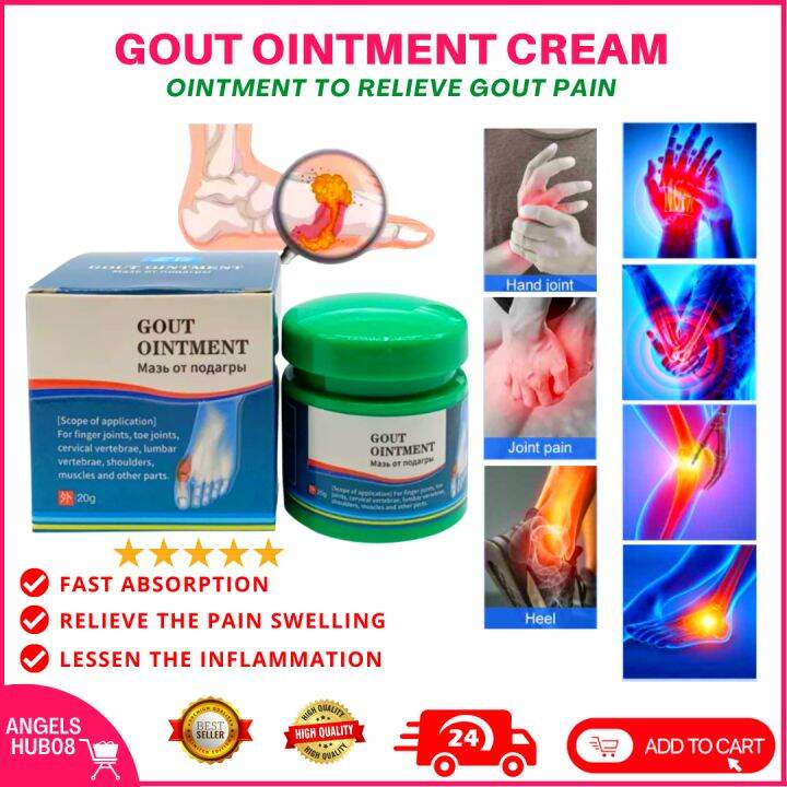 👍 100% ORIGINAL 20g Gout Ointment Treatment Relief for Gout and Arthritis Herb Extract Gout ...