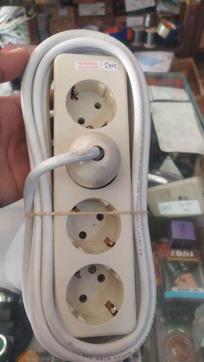 steker terminal listrik colokan listrik kabel sambungan 4terminal Pake ...
