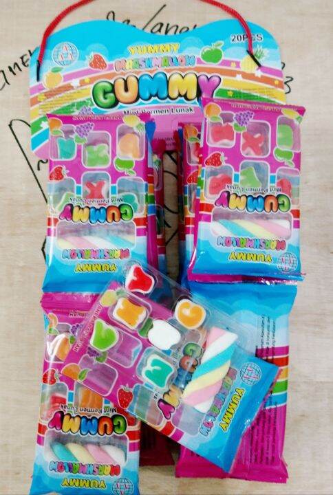 permen yummy marshmallow gummy aneka rasa buah | Lazada Indonesia