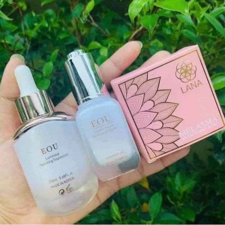 Lanasoap & EOU sreum & EOU foundation 💛 | Lazada.co.th