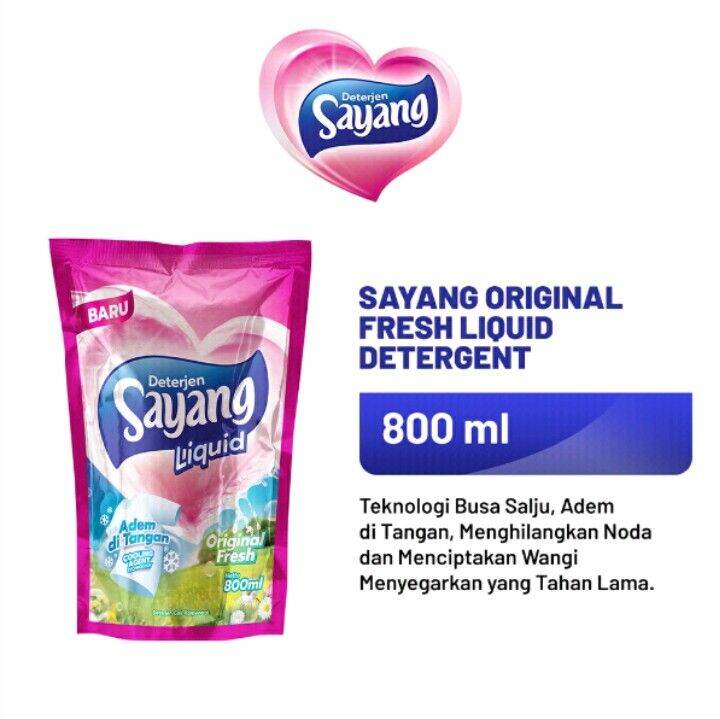 Sayang Original Fresh Liquid Detergent 800ML | Lazada Indonesia